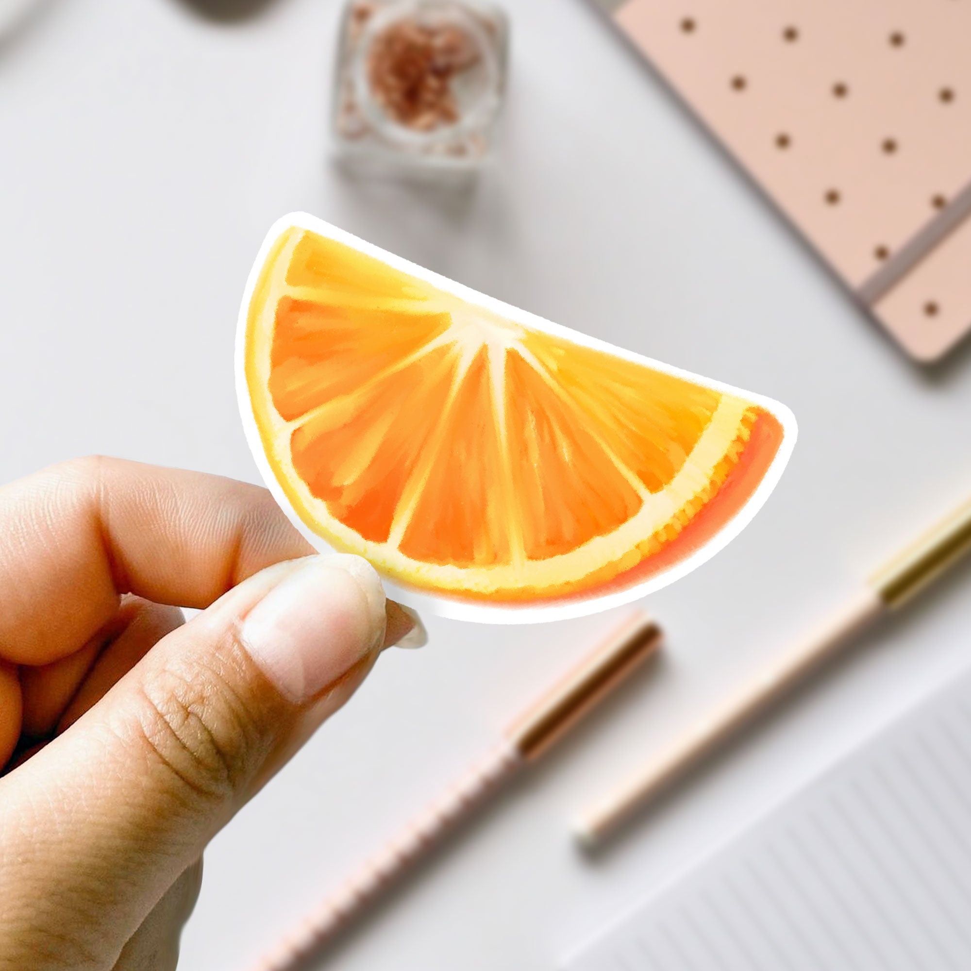 Orange Slice Vinyl Sticker – House Fenway