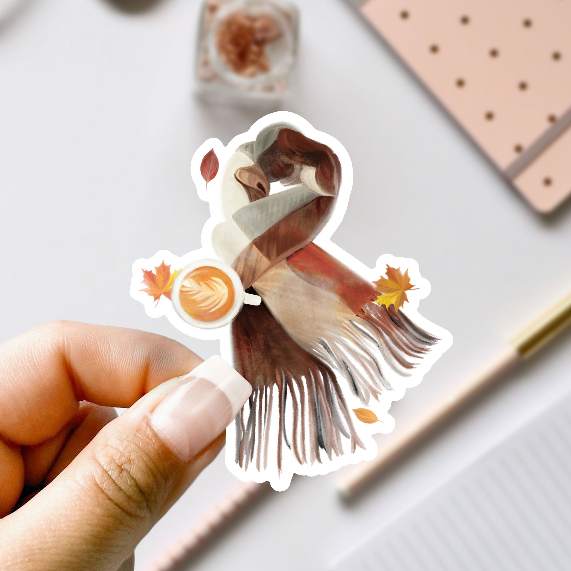 Fall Scarf Sticker – House Fenway